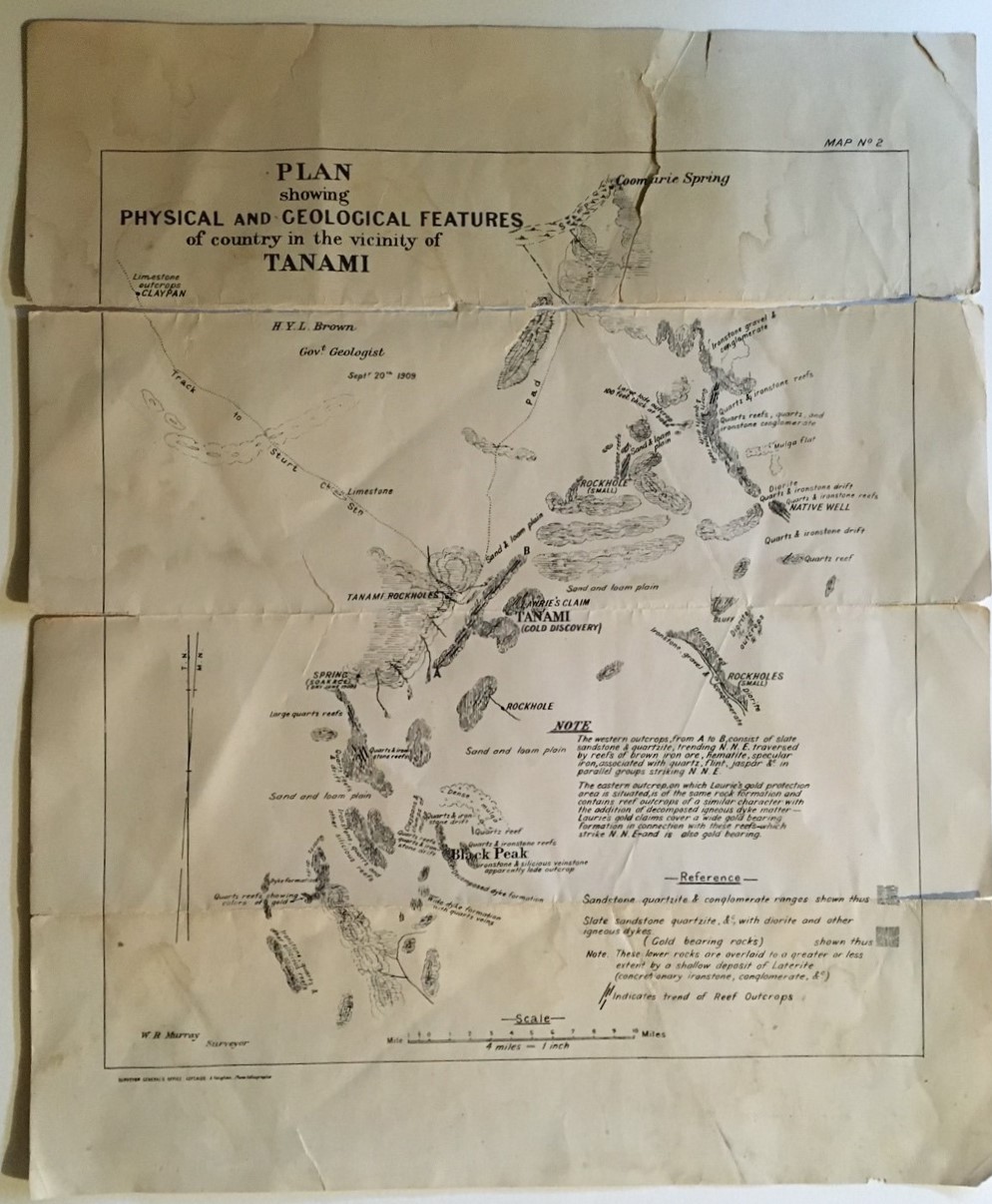 Bringing life back to the Tanami goldfield map | State Library of South ...