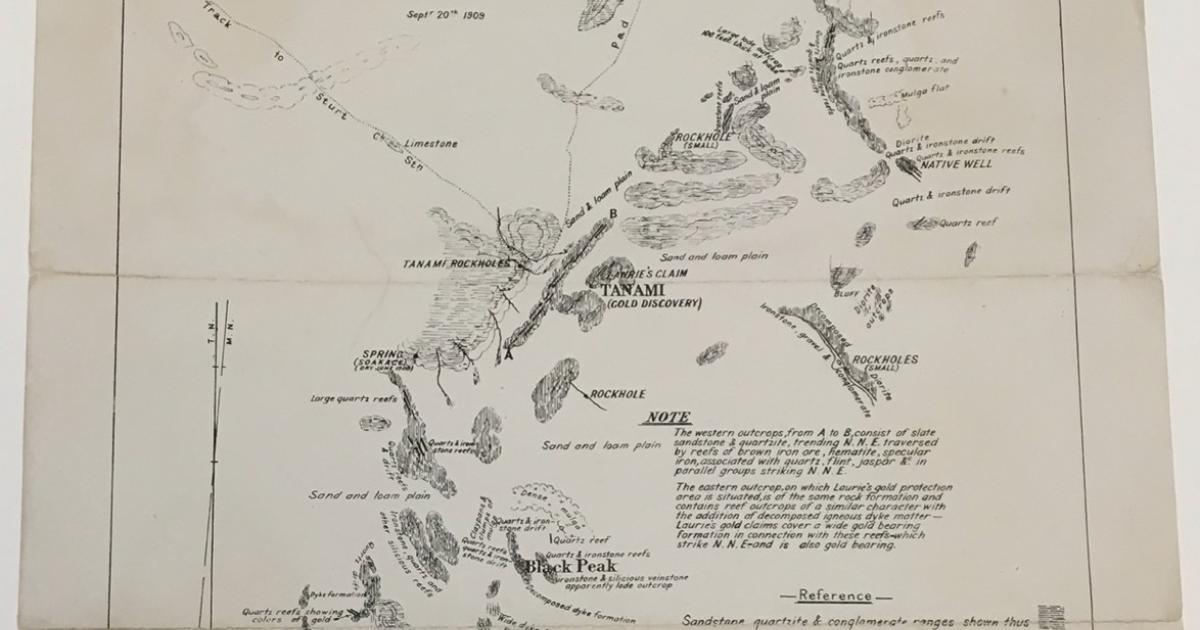 Bringing life back to the Tanami goldfield map | State Library of South ...