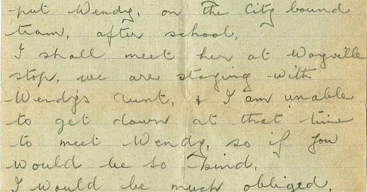 Please put Wendy on the tram... | State Library of South Australia