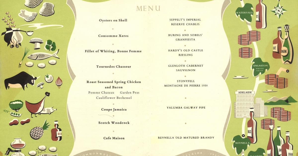 State Library serves up menus from the collections in new exhibition ...