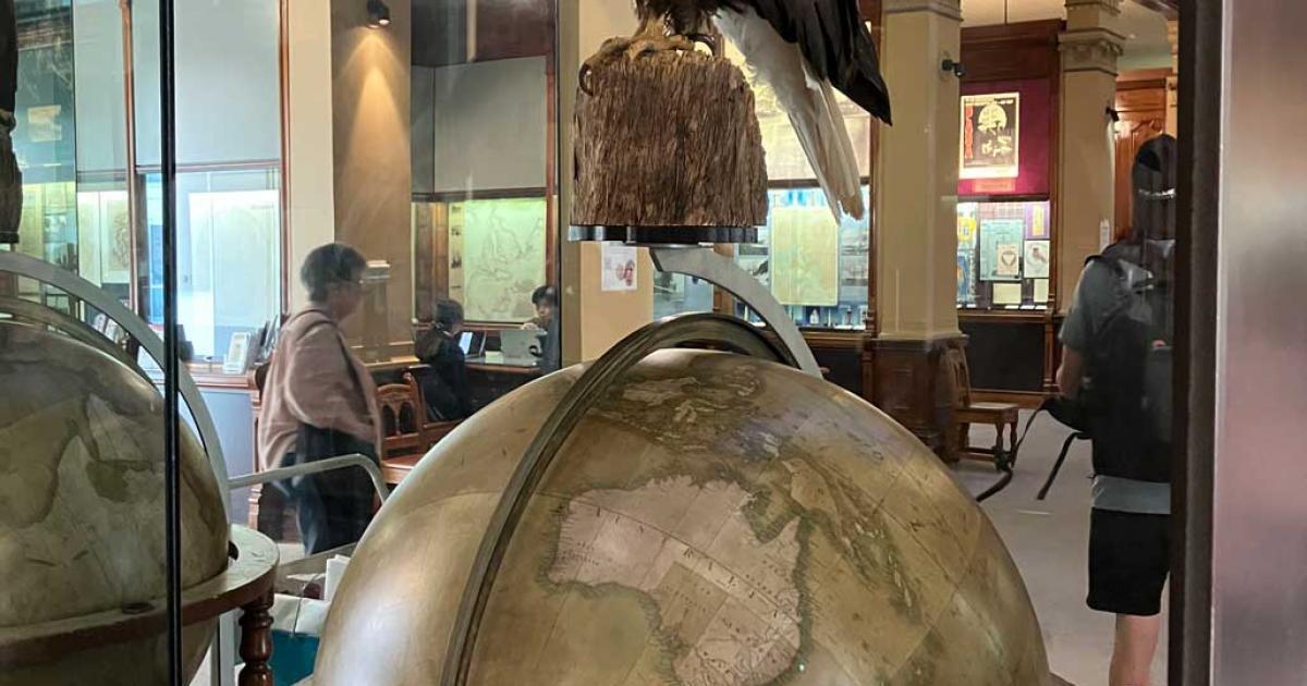 A rolling globe gathers no dust | State Library of South Australia